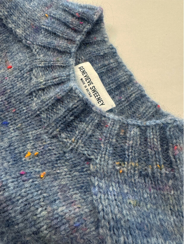 Willow Alpaca Merino Wool Sweater Blue – Genevieve Sweeney