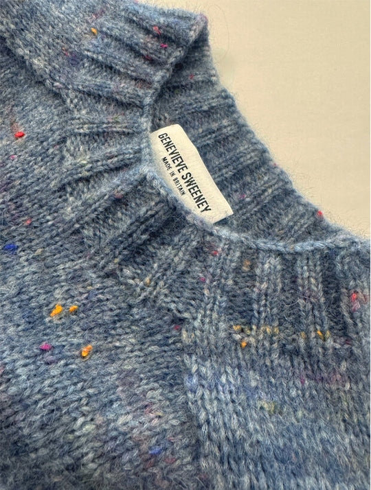 Willow Alpaca Merino Wool Sweater Blue – Genevieve Sweeney